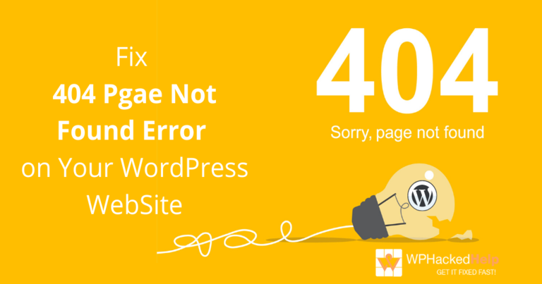 How To Fix Error 404 Page Not Found In Wordpress